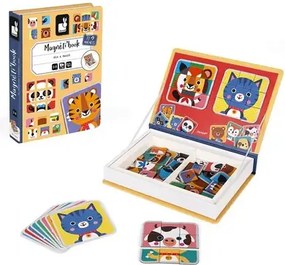 JANOD Magnetibook Zvířátka / Magnetická kniha / 72 dílků / od 3 let