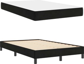 Postel s boxspringem s matrací Černá 120 x 190 cm textil 3398679