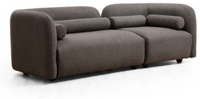 Designová 3-místná sedačka Zahira 228 cm tmavě šedá