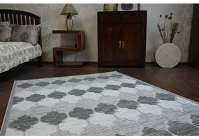 koberec AKRYL YAZZ 3766 Marocký jetel, Mříž, šedá velikost 240x330 cm | krásné koberce cz