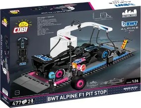 COBI Stavebnice 1685 BWT Alpine F1 Pit Stop / 1:26 / 477 dílků / 2 fig