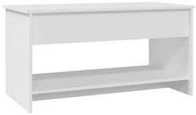 Konferenční stolek bílý 102 x 50 x 52,5 cm kompozitní dřevo - Default Title