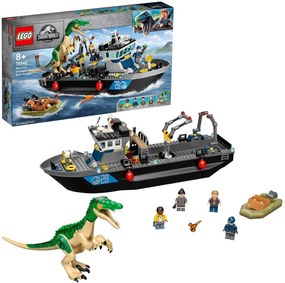 Lego stavebnice lego jurassic world 76942 útěk baryonyxe z lodě