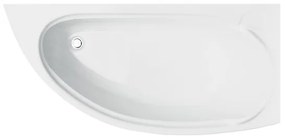 Besco Akrylátová asymetrická vana Mini 150x70 Barva: Bílá, Rozměry (cm): 150x70, Orientace: Levá
