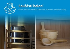 Marimex | Kombinovaná sauna Marimex UNITE XL s Wi-Fi (FSC) + saunová kamna | 11100116