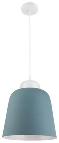 Nova Luce Závěsné svítidlo VICTORIA modrý a bílý hliník, E27 1x12W