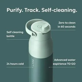 LARQ PureVis 2 680ml eucalyptus green / nerezová samočistící láhev na