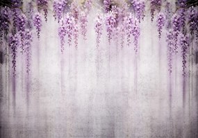 Postershop Fototapety vliesové: Flowers Violet Wisteria Romantic - 254x184 cm