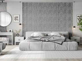 Mexen Lam-F, akustické stěnové lamely 275 × 31,5 cm, filc 6 mm, dub bělený, S105-275317-2812-064