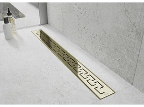 Mexen Flat M15 nerezový sprchový žlab 50 cm, zlatá, 1524050-15
