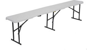 NC3404 BÍLÁ SKLÁDACÍ KEMPINGOVÁ LAVICE 180 CM NILS CAMP