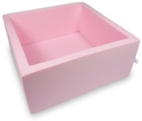 Mimii Suchý bazének bez kuliček hranatý, pudrová růžová Rozměr: 90x90x40 cm