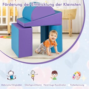 Costway 5 ks. Schaumstoffbausteine Riesenbausteine zum Toben a Klettern