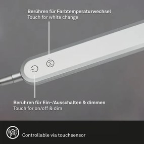 Briloner 7389-014 - LED Stmívatelná stolní lampa SERVO LED/8W/230V 3000/6500K