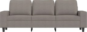 3místná pohovka s podnožkou taupe 180 cm textil 3201158