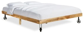 285913 vidaXL Rám postele masivní mangovníkové dřevo 140 x 200 cm