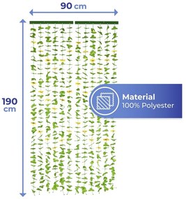 Žlutý/zelený závěs do dveří 90x190 cm Sunflowers – Maximex