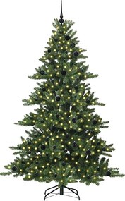 Umělý Skládací Vánoční Strom Zelená 210 cm PVC a ocel 3397680