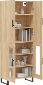 Skříň highboard dub sonoma 69,5 x 34 x 180 cm kompozitní dřevo 3195758