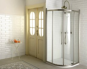 Gelco, ANTIQUE čtvercová sprchová zástěna 800x800 mm, L varianta, GQ1280LCGQ5680C