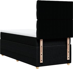 Box spring postel s matrací černá 100 x 200 cm textil 3291976