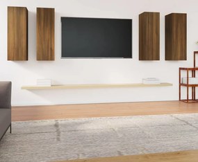 vidaXL TV skříňky 4 ks 30,5 x 30 x 90 cm kompozitní dřevo [3078951] Barva: dub sonoma