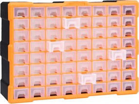 Organizér se 64 zásuvkami 52 x 16 x 37,5 cm 147579