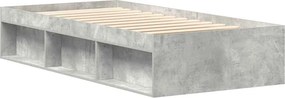 Rám postele betonově šedý 100 x 200 cm 3203834
