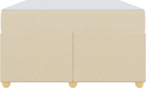 Rám postele s matrací Krémová 120 x 200 cm textil 3399354