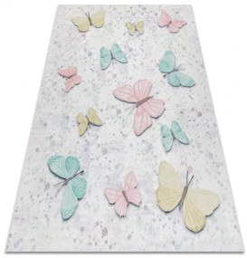 Dywany Łuszczów Dětský kusový koberec Bambino 1610 Butterflies cream - 160x220 cm
