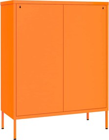 Zásuvková skříň oranžová 80 x 35 x 101,5 cm ocel 336147