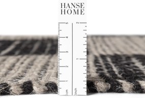 Hanse Home, Běhoun Handloom 106333 Rex White Black, 80x300, černobílá, chodba / předsíň