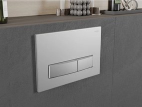 Mexen Fenix ​​Air 09, pneumatické dvojité tlačítko pro splachování, chrom matný, 6A0902