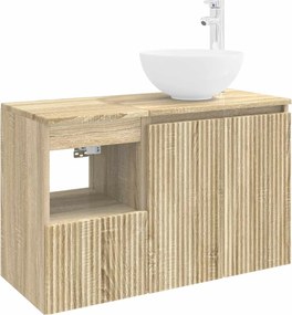 Sada koupelnového nábytku 2 ks Dub sonoma Kompozitní dřevo 3404036