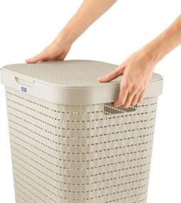 Koš na špinavé prádlo COUNTRY cappuccino, 55 l