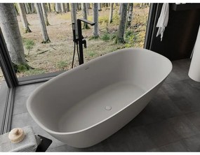 Mexen Como, volně stojící vana z konglomerátu 170 x 82 cm, betonová matná, 57311708261