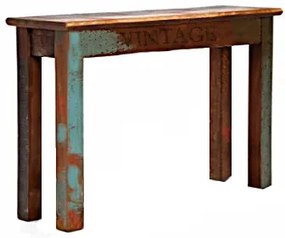 Stará Krása – Ruční výroba Úzký vintage konzolový stolek ke zdi 80x120x30 cm