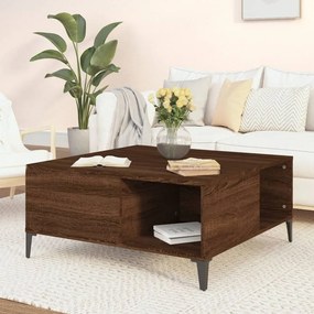 Konferenční stolek hnědý dub 80 x 80 x 36,5 cm kompozitní dřevo