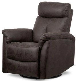 Polohovací křeslo, hnědá, látka vintage, TV-333 BR3 Barva: Hnědá