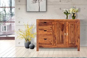 furniture-nabytek.cz - Rustikální komoda z masivního dřeva palisandr 120x90x45