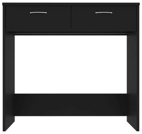 Petromila Psací stůl černý 80 x 40 x 75 cm dřevotříska