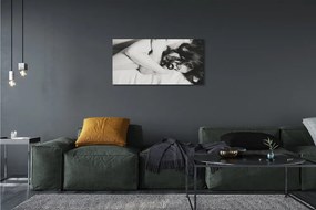 Obrazy na plátně spící ženu 125x50 cm