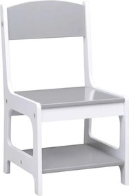 vidaXL Dětský stůl se 2 židlemi MDF [80284] Barva: Bílá