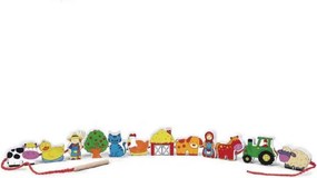 Dřevěná motorická hra Viga 59548 Farma