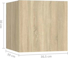 6dílný set TV skříněk dub sonoma kompozitní dřevo 3078997