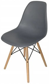 Jídelní židle BASIC tmavě šedá - skandinávský styl