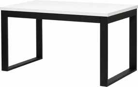 Stima Stůl COOL lamino/kov 120x80 + 40 cm bílá