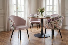 Designová židle Scarlet CLASSIQUE - sametová šeříková