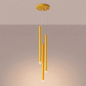 Sollux Lighting Závěsné svítidlo PASTELO 3P žluté