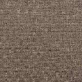 vidaXL Marketos Rám postele s úložným prostorem LED taupe textil 90 x 200 cm